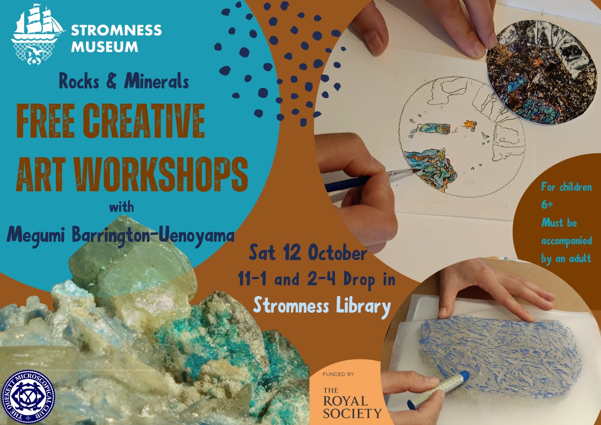 Bairns - Free rocks and minerals inspired art workshops | Orkney.com